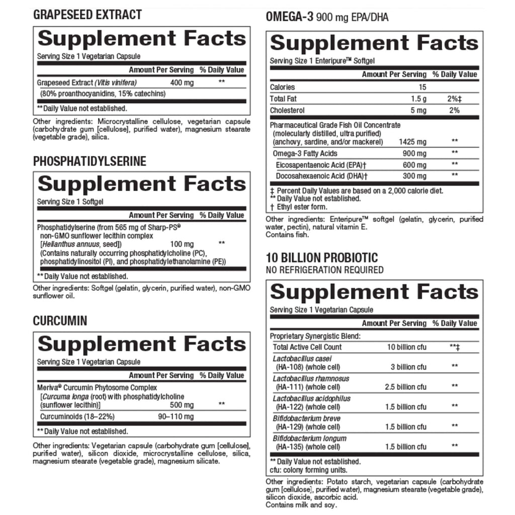 daily vitamin packs for cognitive function
