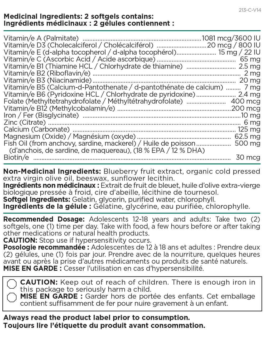 daily vitamin support for teenage girls
