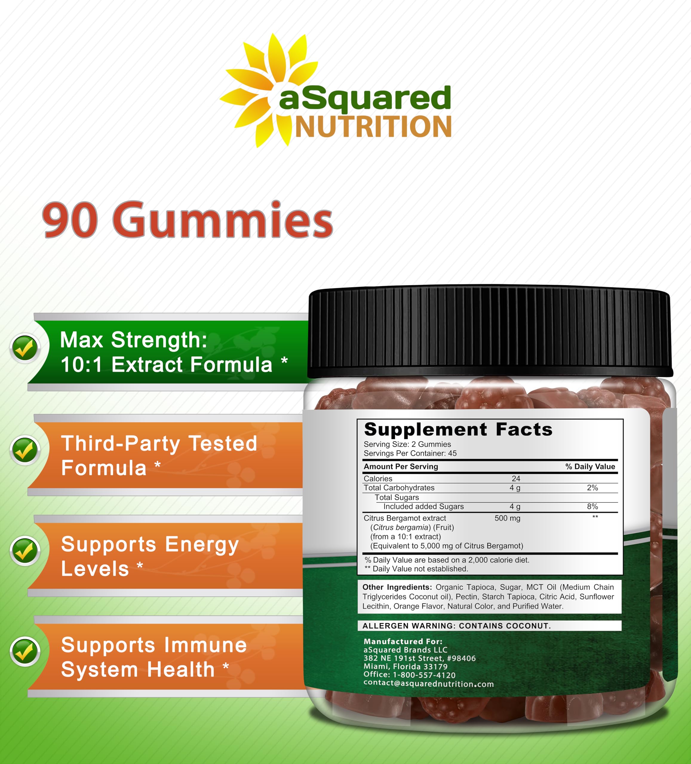 Daily vitamin support in gummy form