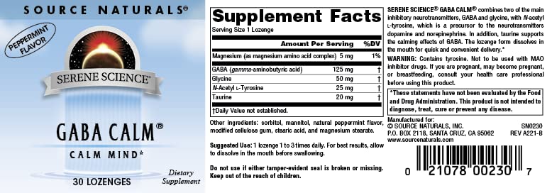 daily vitamins for a calm mind