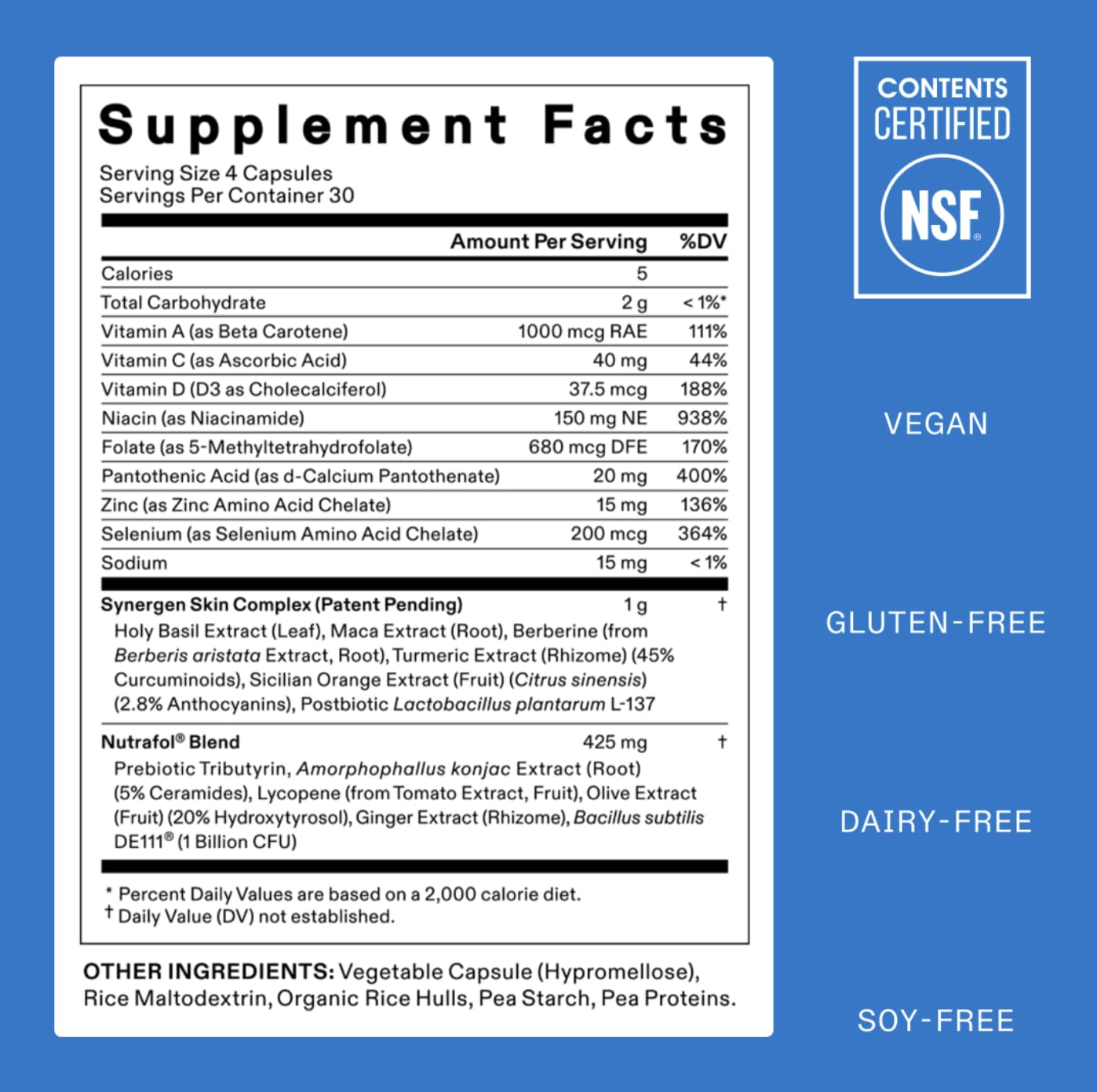 daily vitamins for acne-prone skin