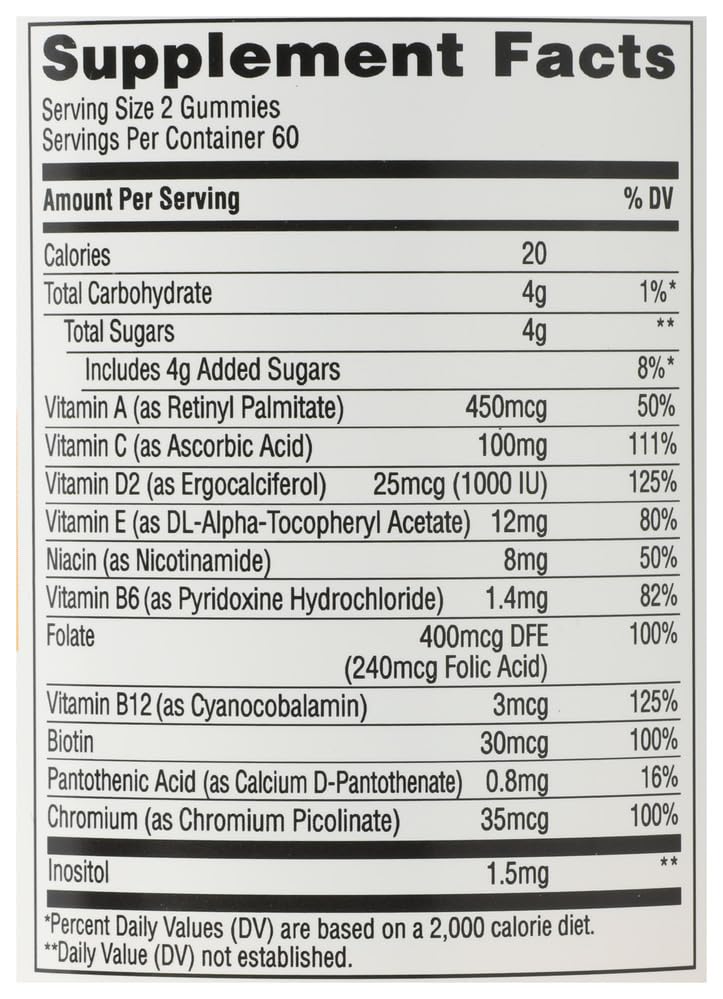 daily vitamins for adults in gummies