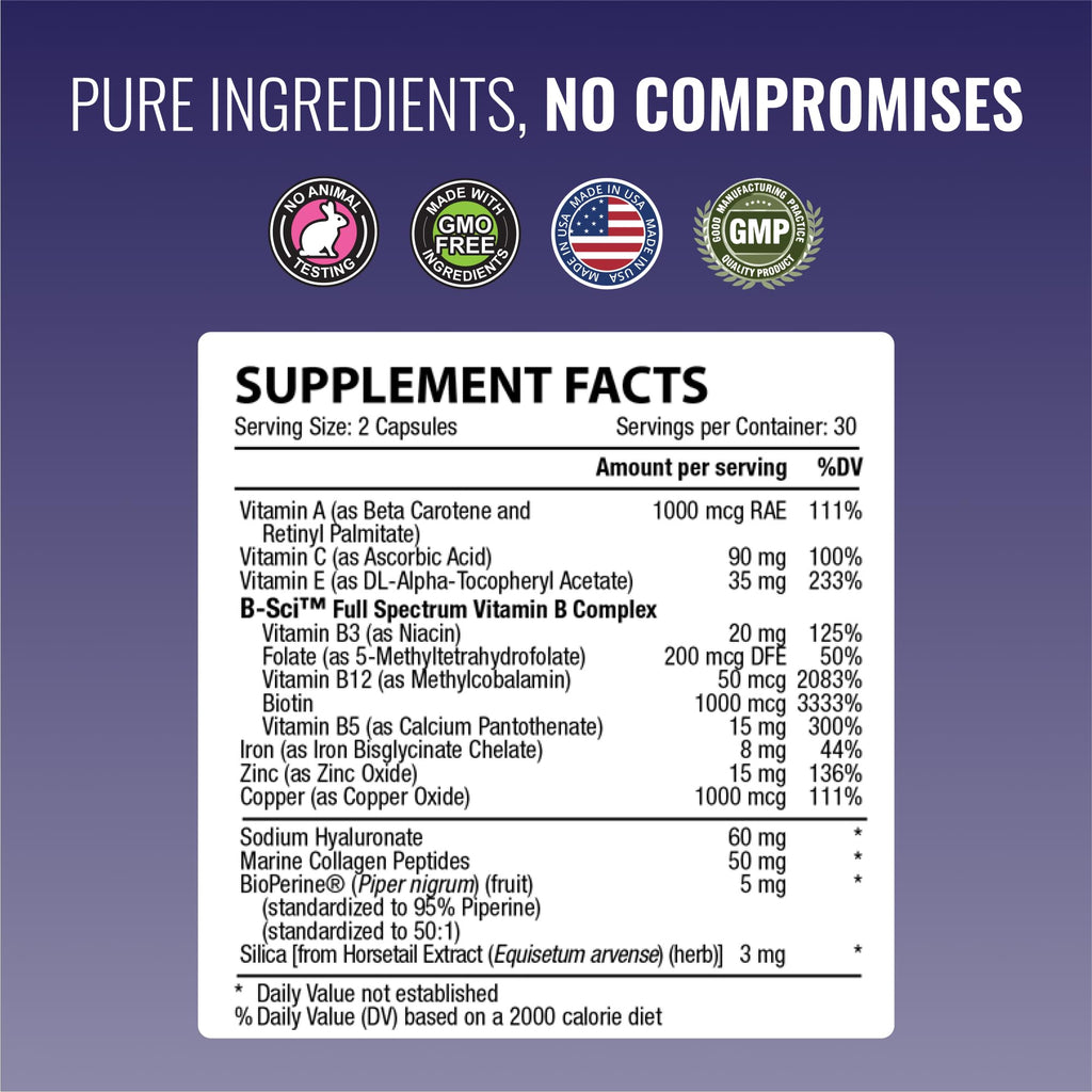 daily vitamins for hair growth support