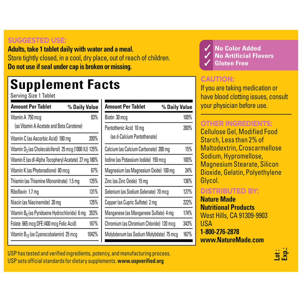 daily vitamins for healthy aging