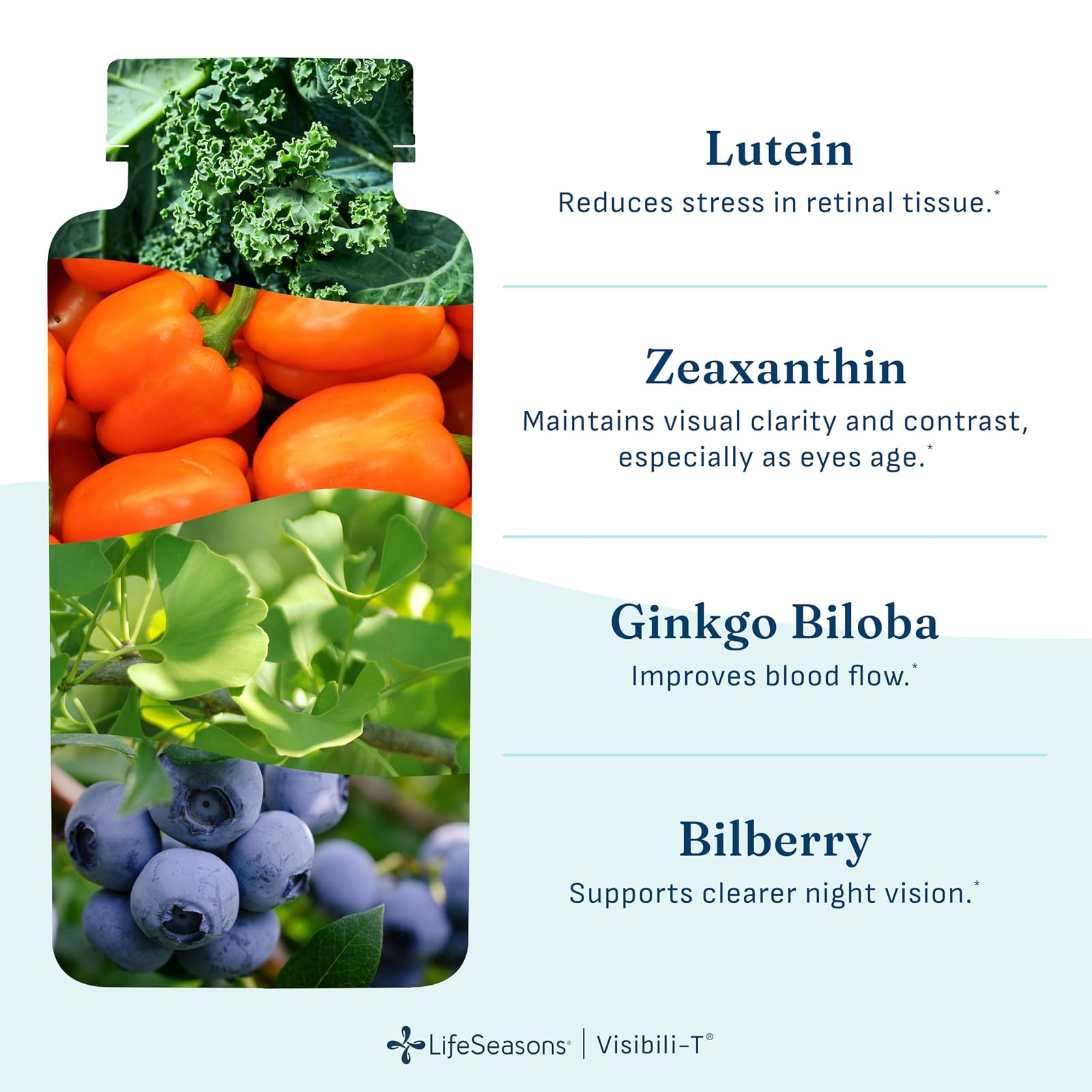 Daily vitamins for healthy eyesight