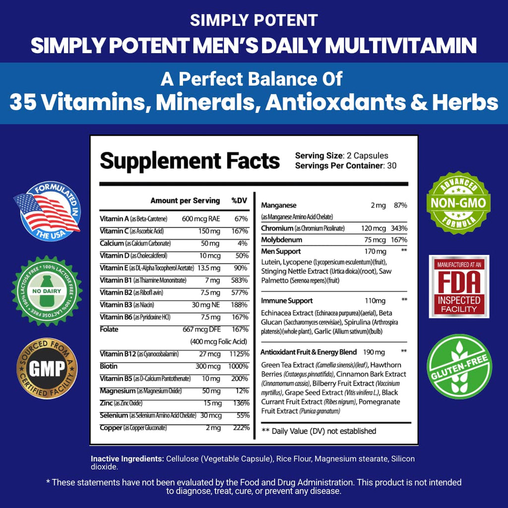 daily vitamins for men's health