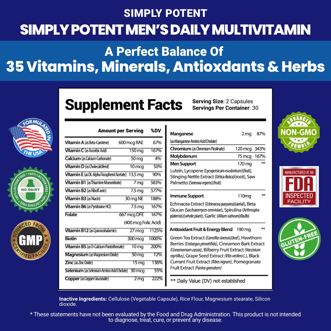 daily vitamins for men's health