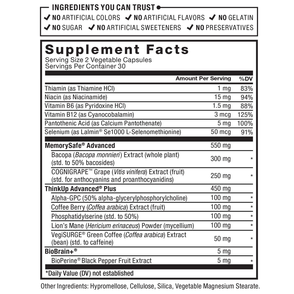 daily vitamins for optimal brain performance