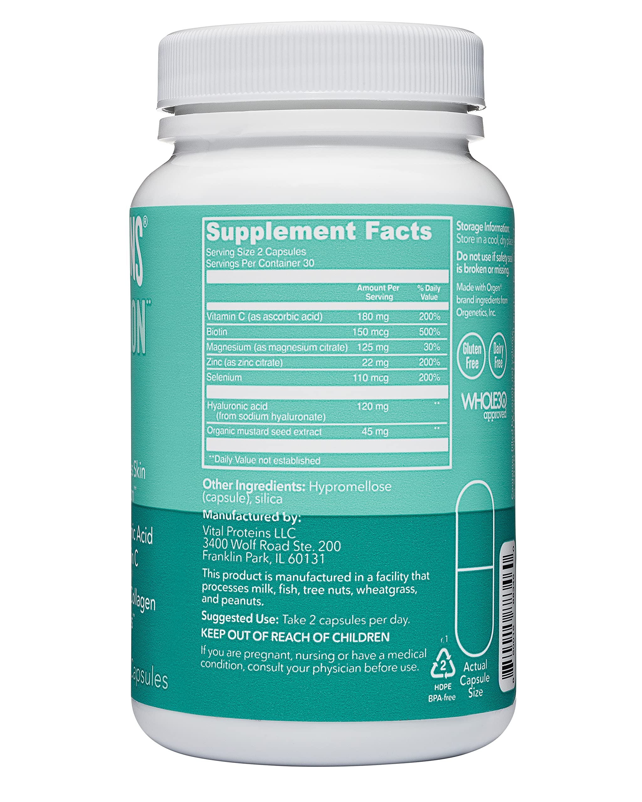 daily vitamins for skin hydration support
