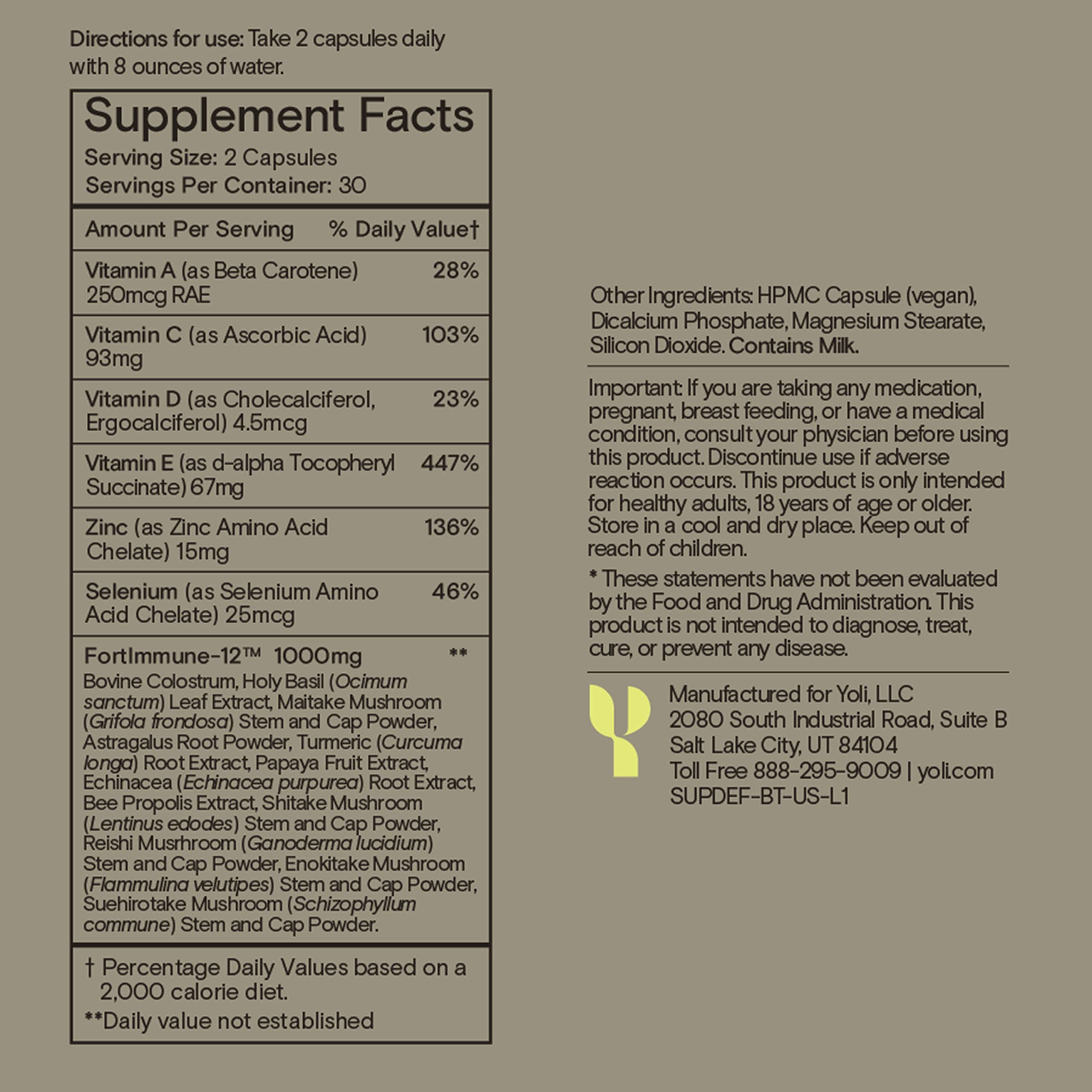 daily vitamins for stronger immune response