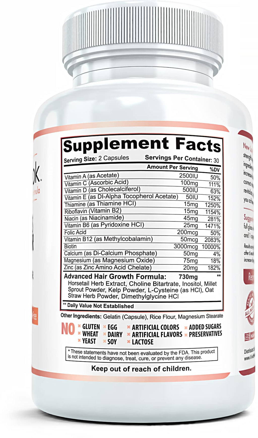 daily vitamins for vibrant hair