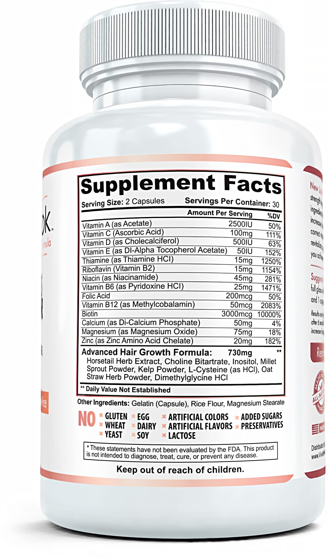 daily vitamins for vibrant hair