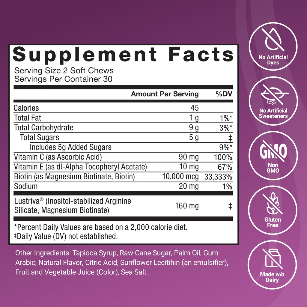 daily vitamins for vibrant hair