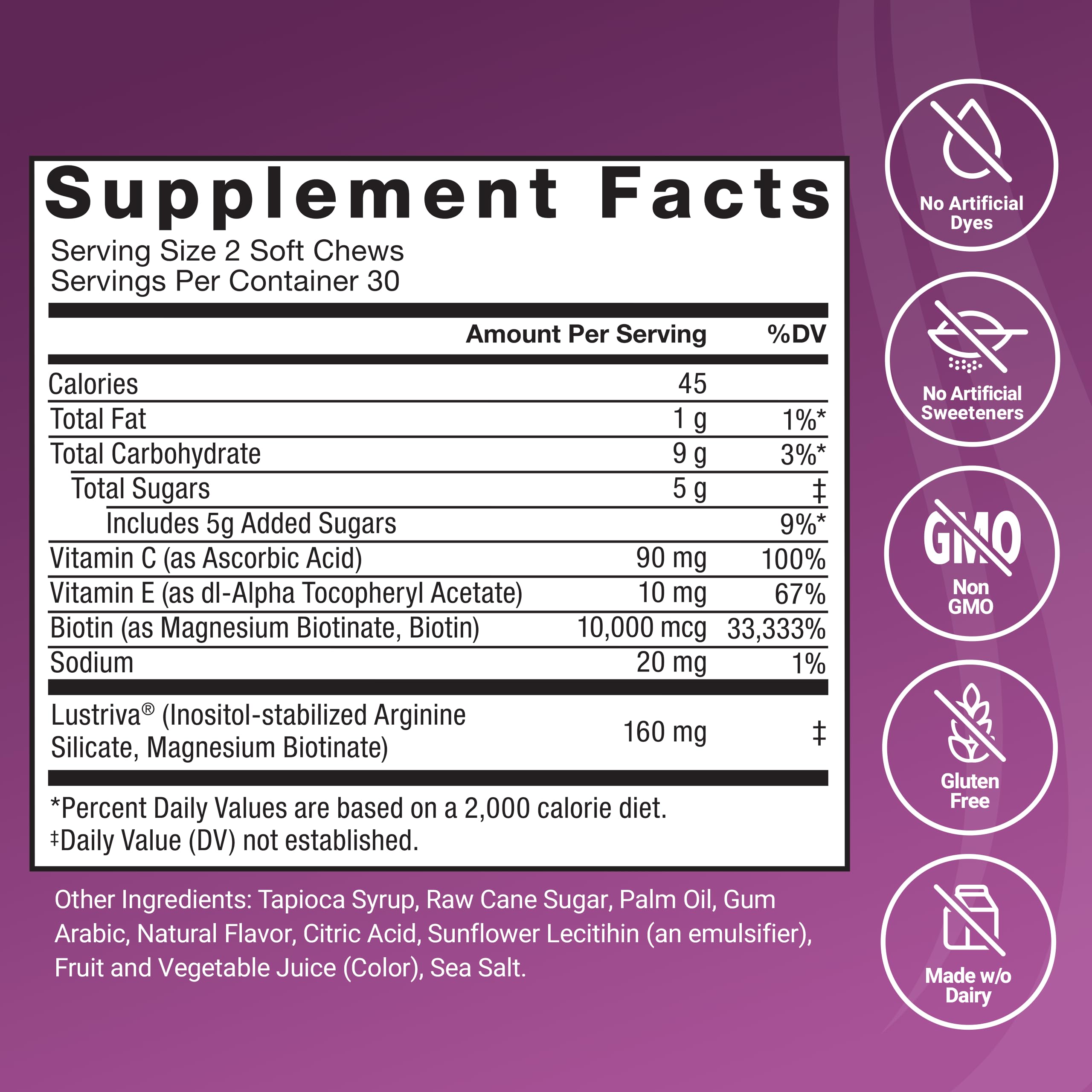 daily vitamins for vibrant hair