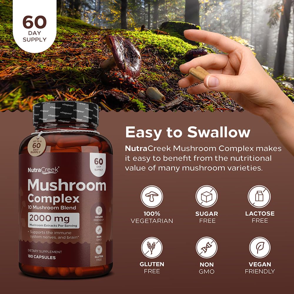 Daily vitamins with mushroom complex