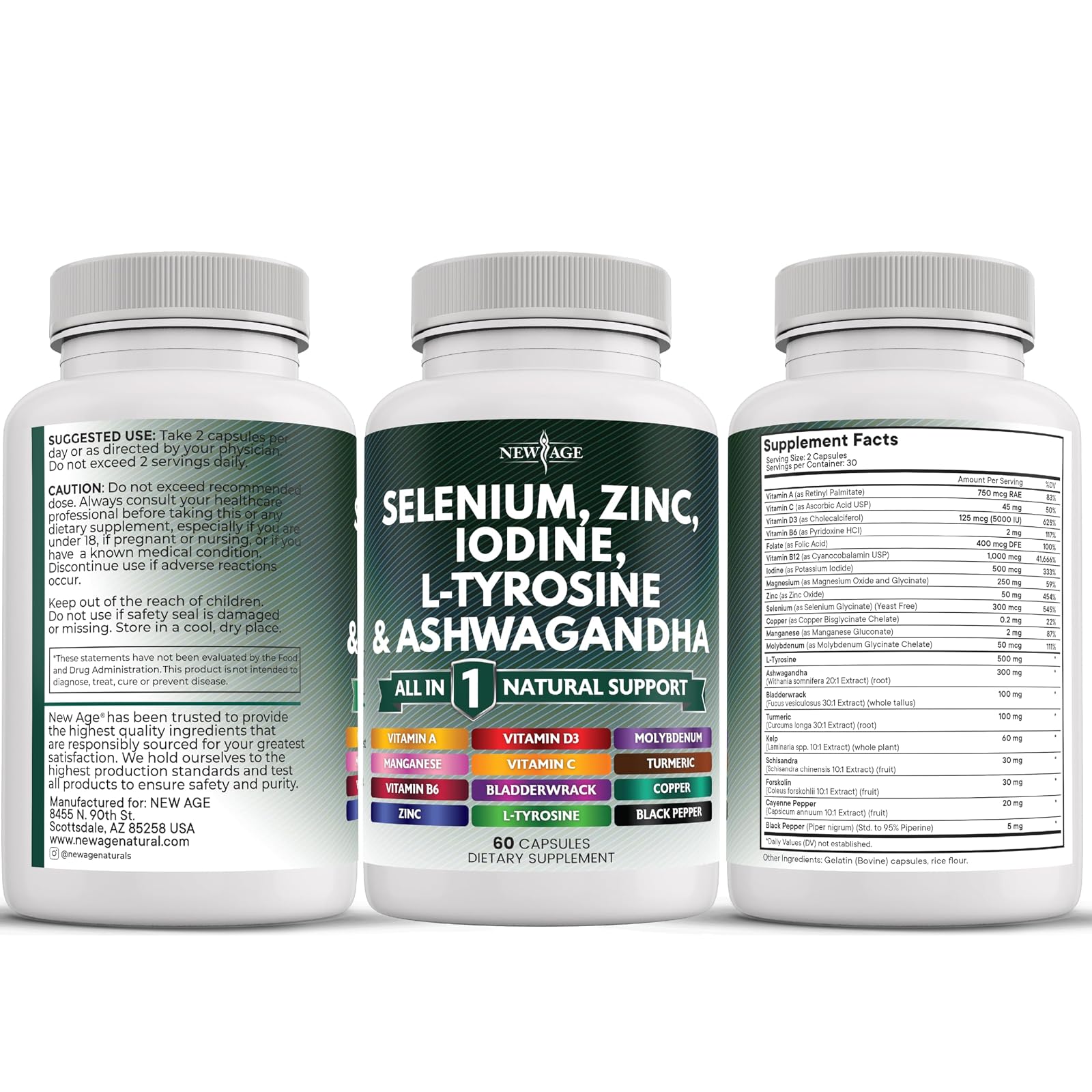 Daily vitamins with trace minerals