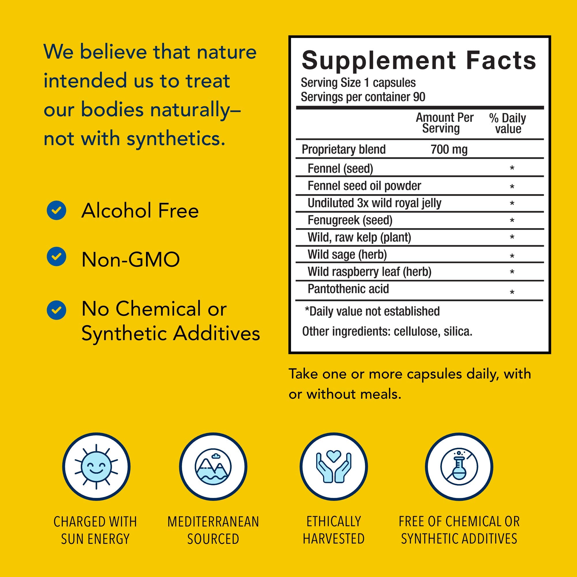 daily wellness blended vitamin capsules