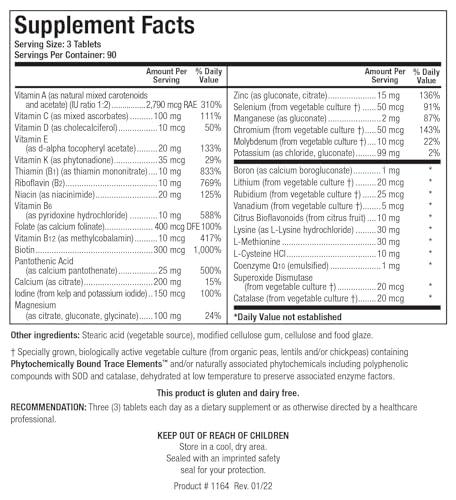 daily wellness blended vitamin & mineral supplements