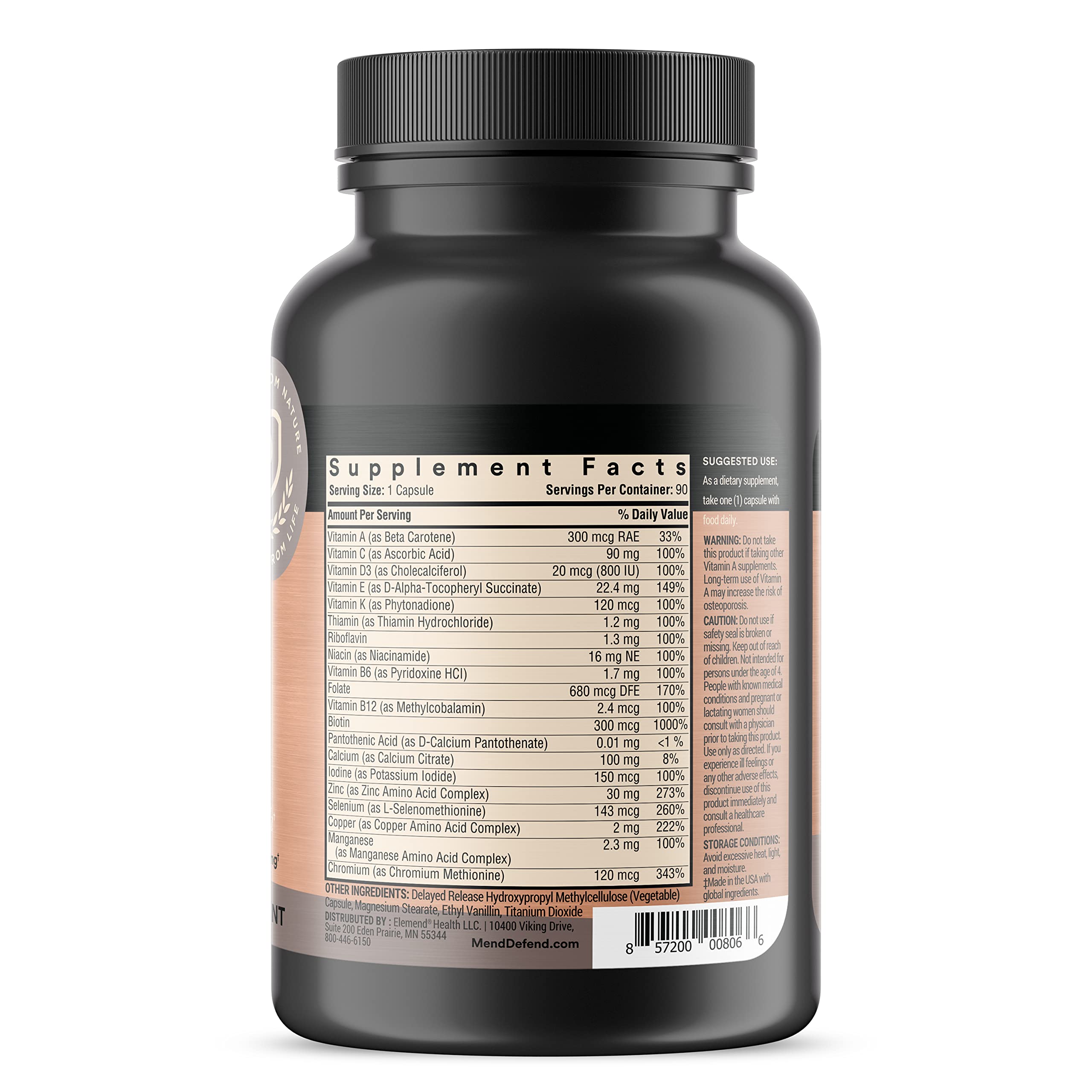daily wellness blended vitamin & mineral supplements