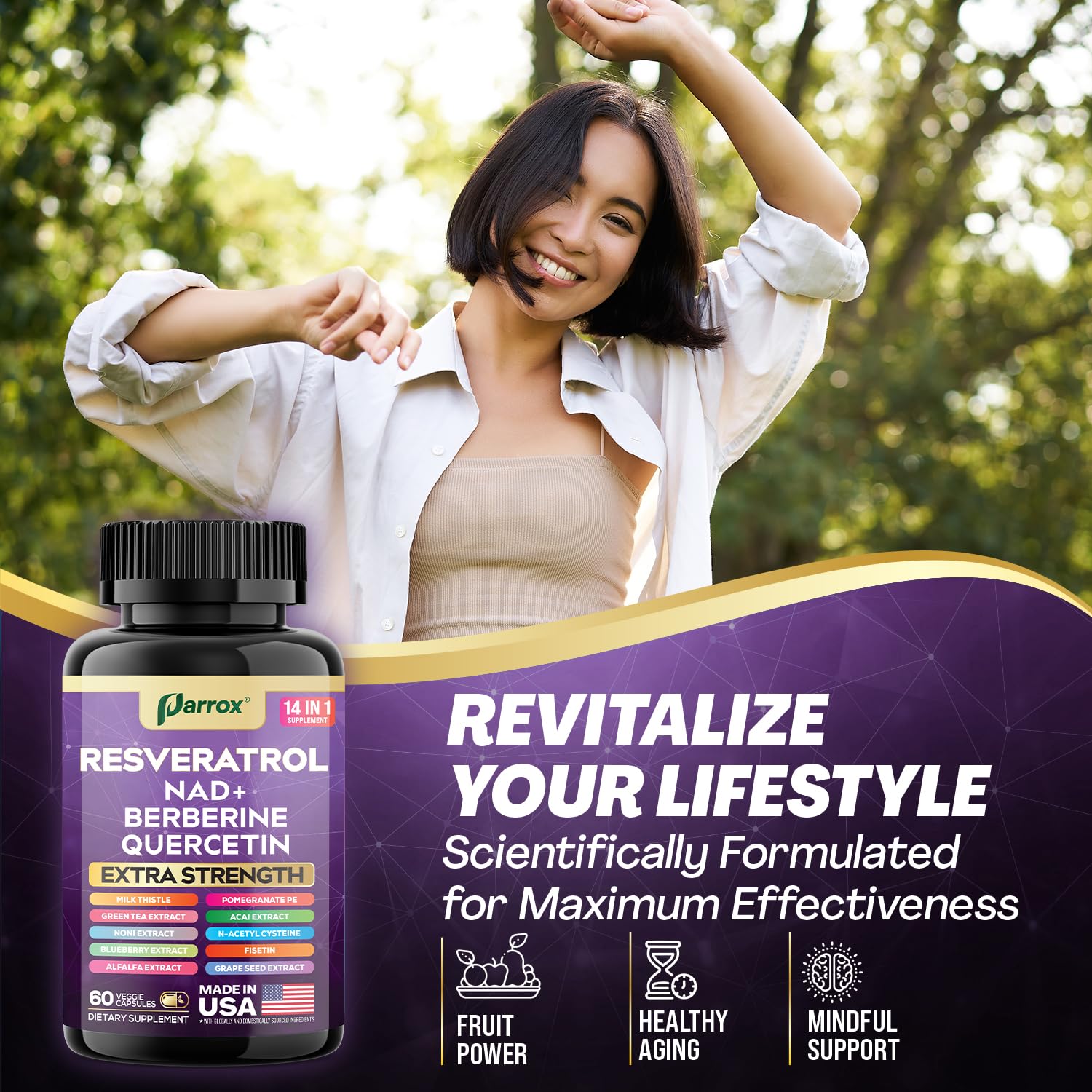 Daily wellness capsules for active lifestyle