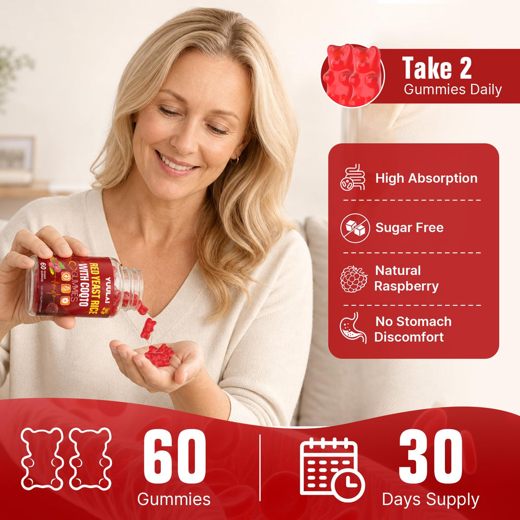 Daily wellness red yeast rice gummies
