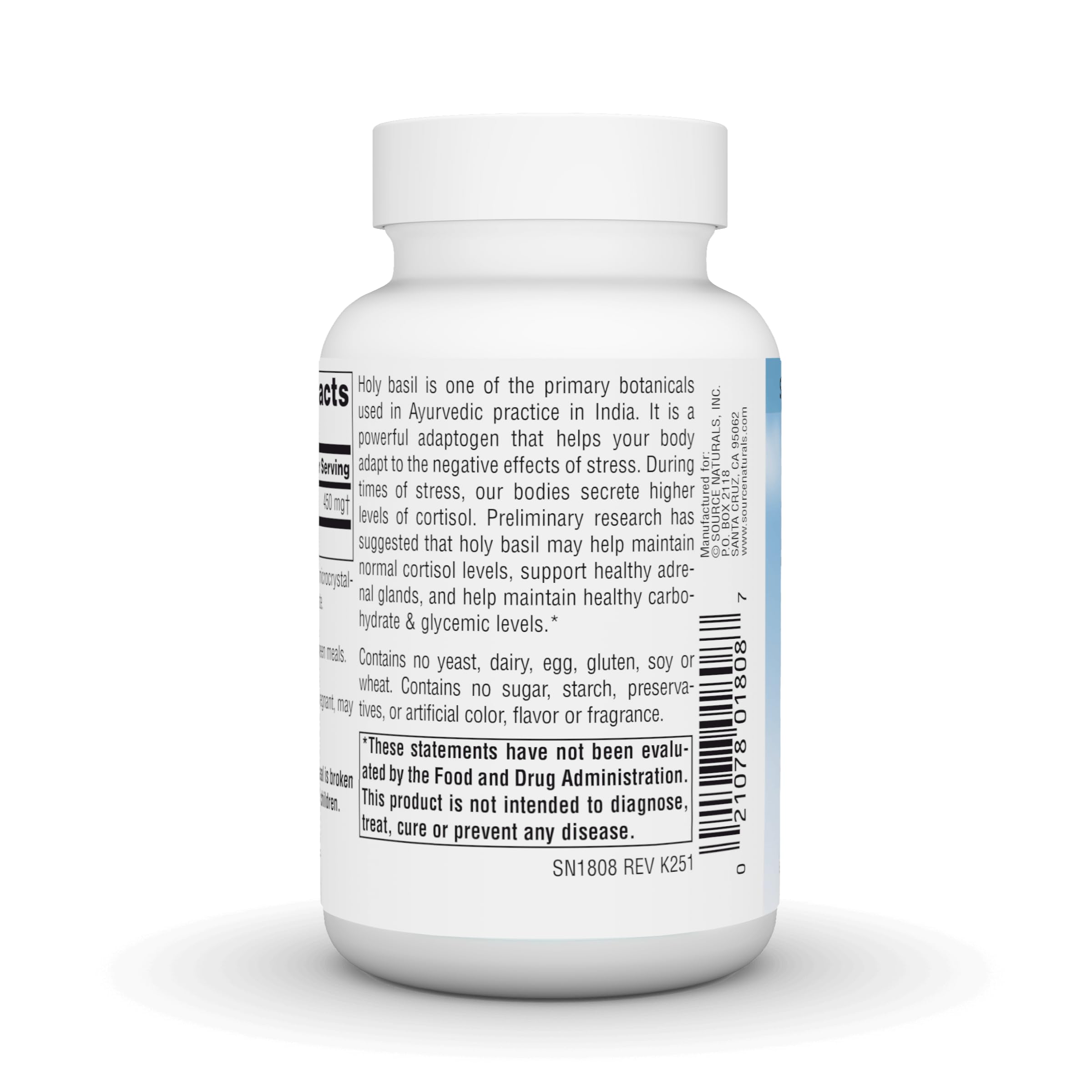 Daily wellness support with Holy Basil