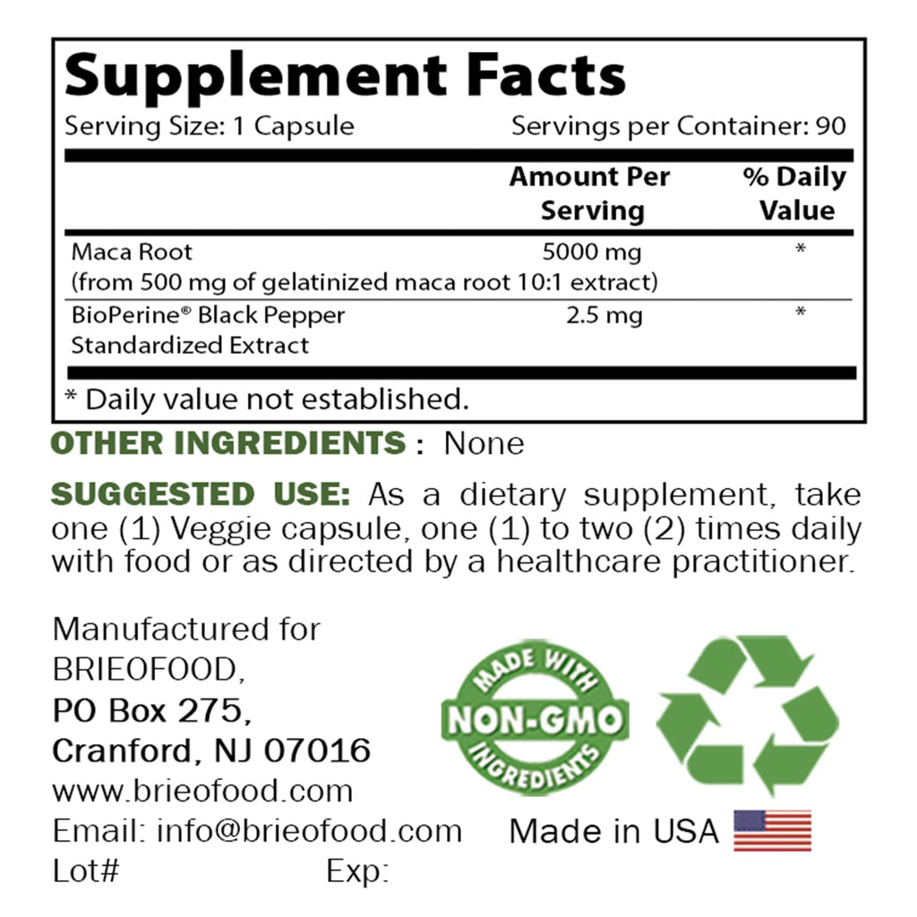 Daily wellness support with maca