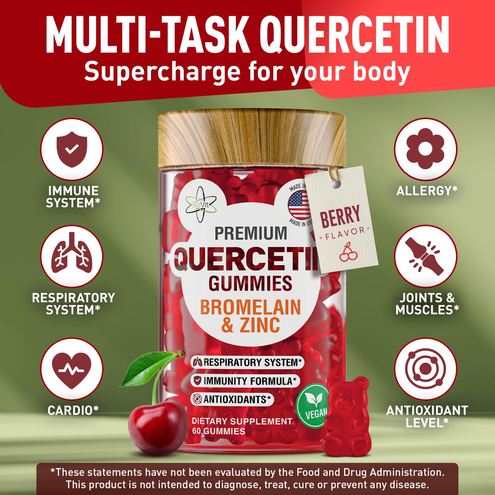 daily wellness with BioVit Quercetin gummies