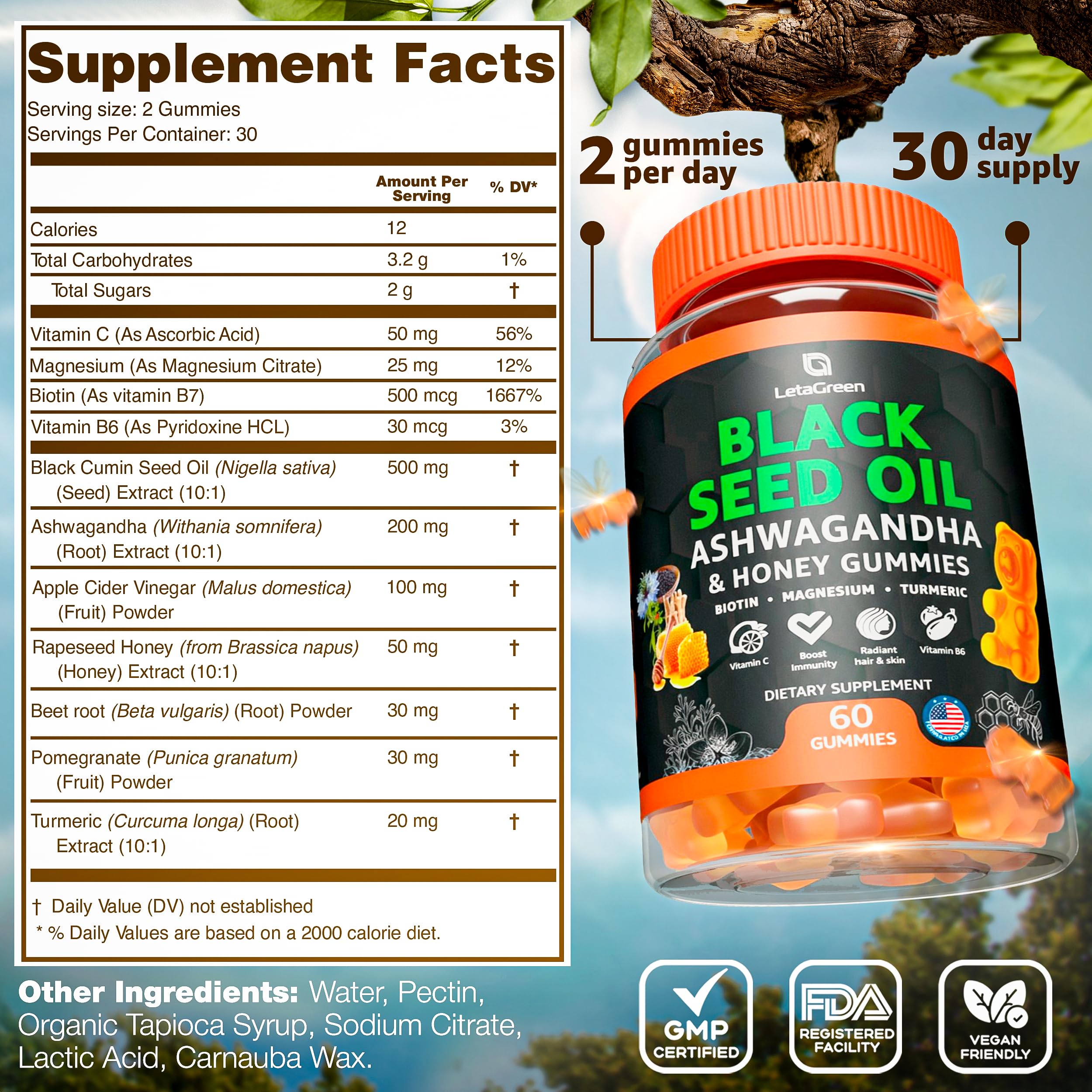 Daily wellness with black seed oil gummies