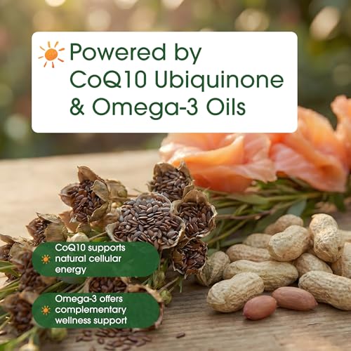 daily wellness with CoQ10 capsules
