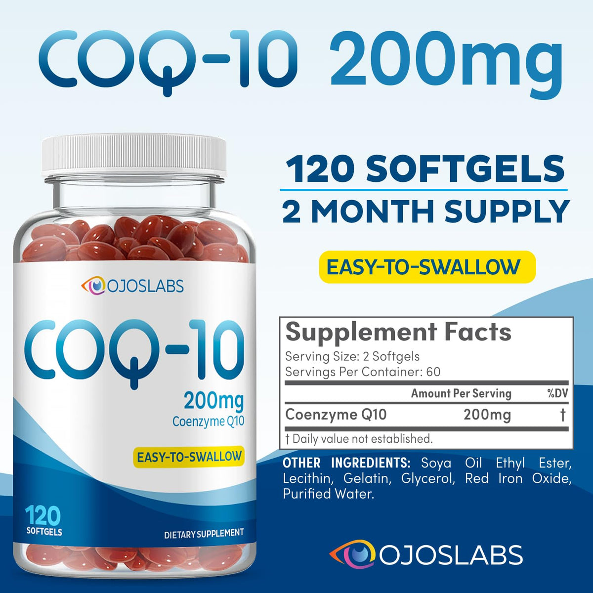 Daily wellness with CoQ10 softgels