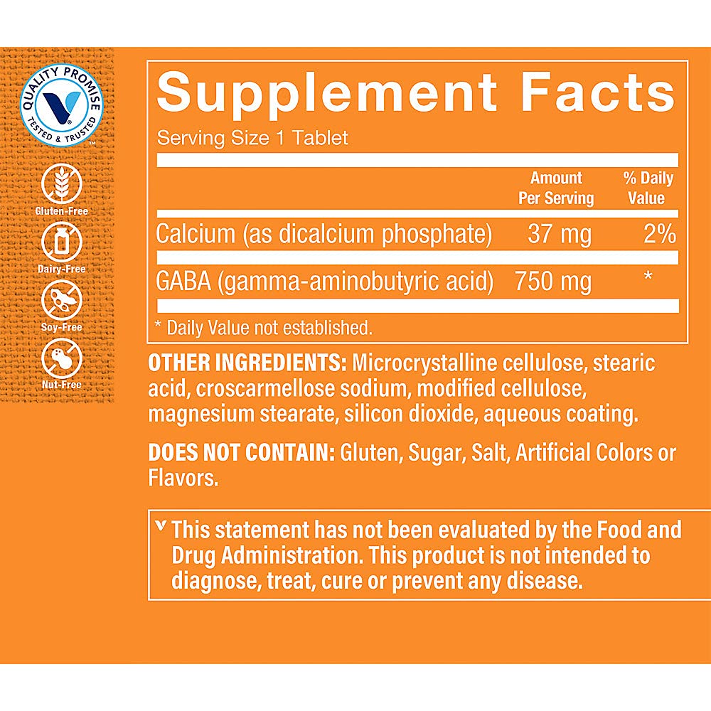 Daily wellness with GABA tablets