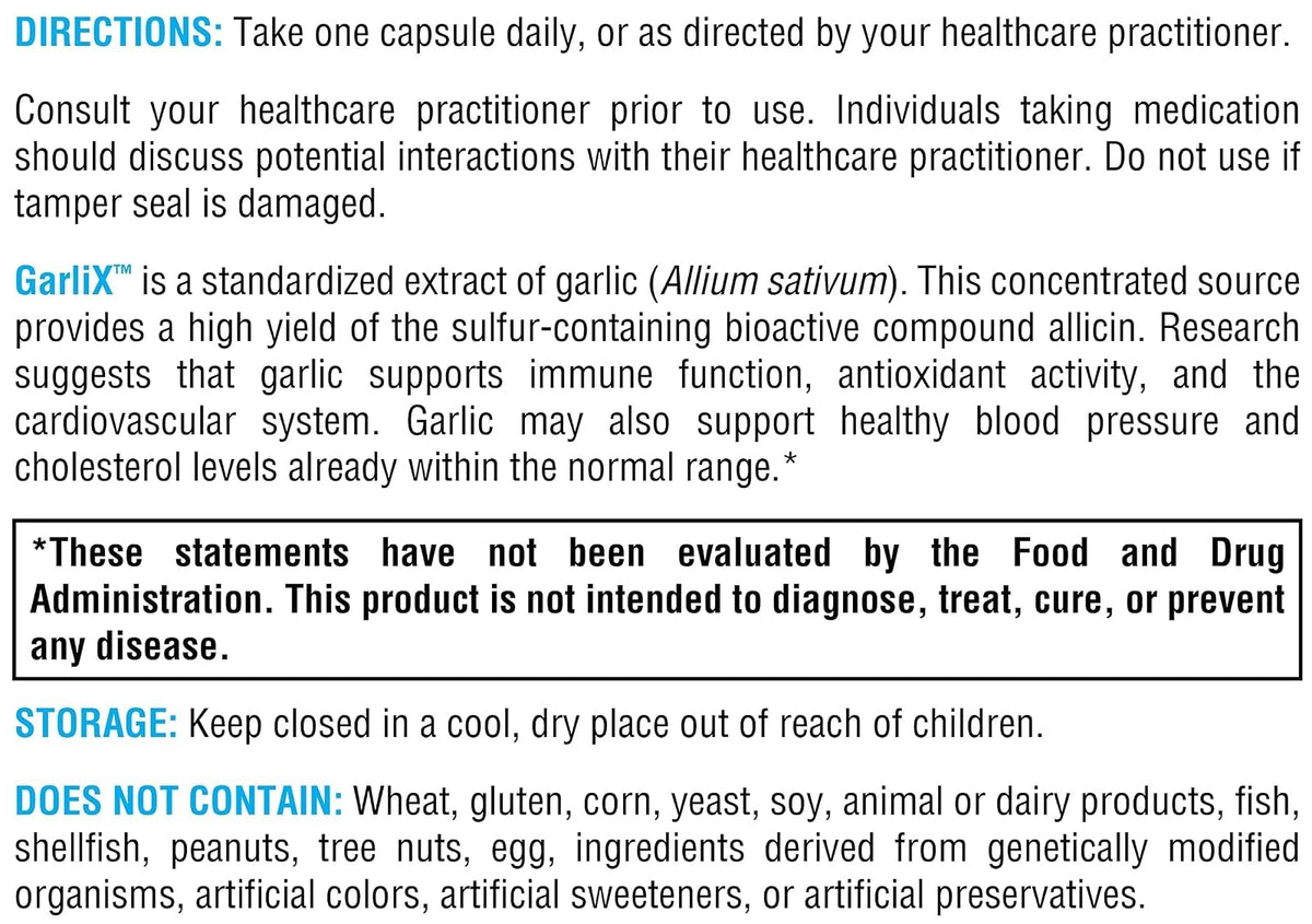 daily wellness with GarliX garlic