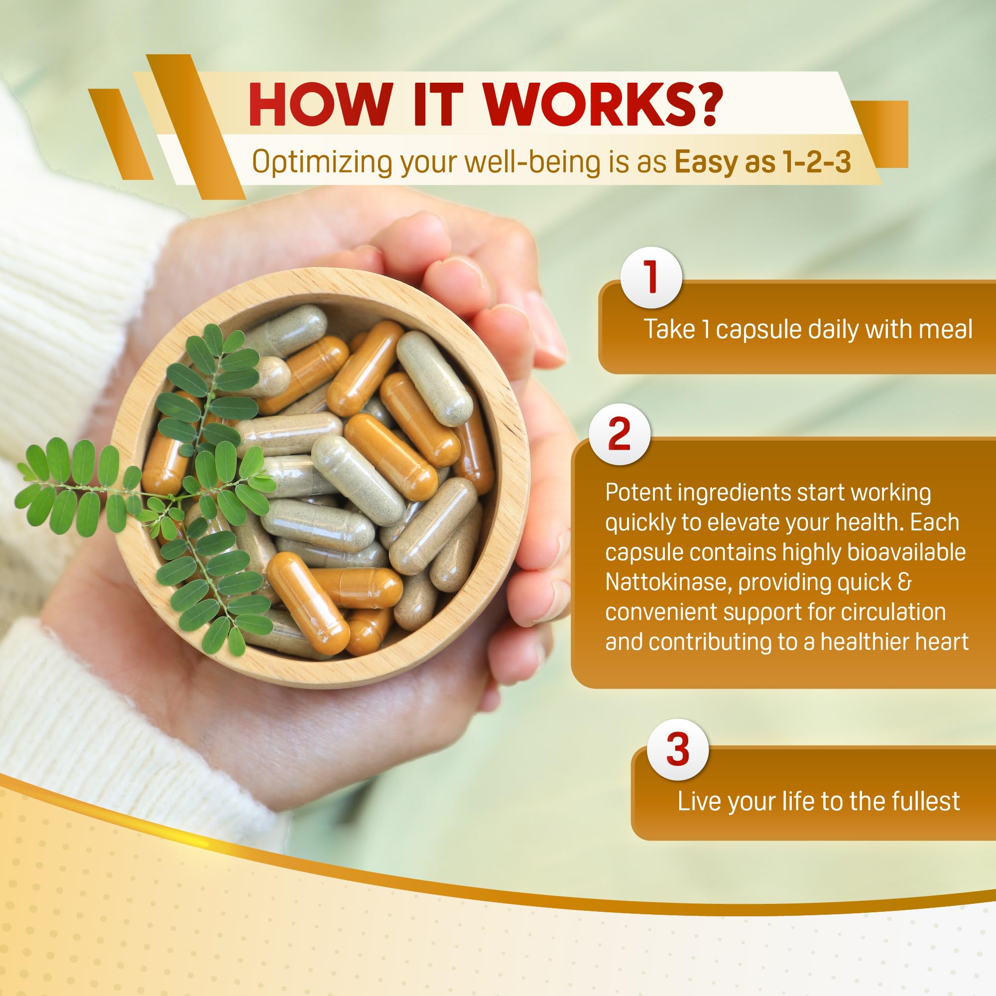 Daily wellness with herbal Nattokinase