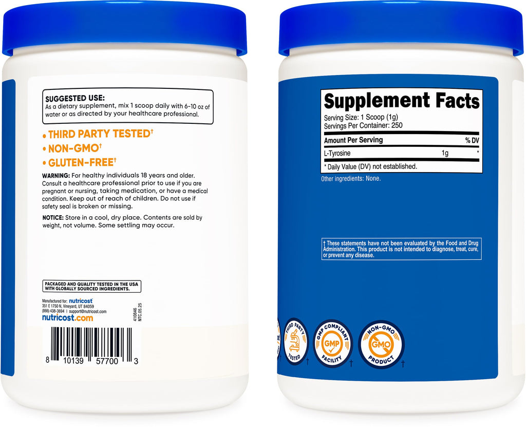 Daily wellness with L-Tyrosine powder