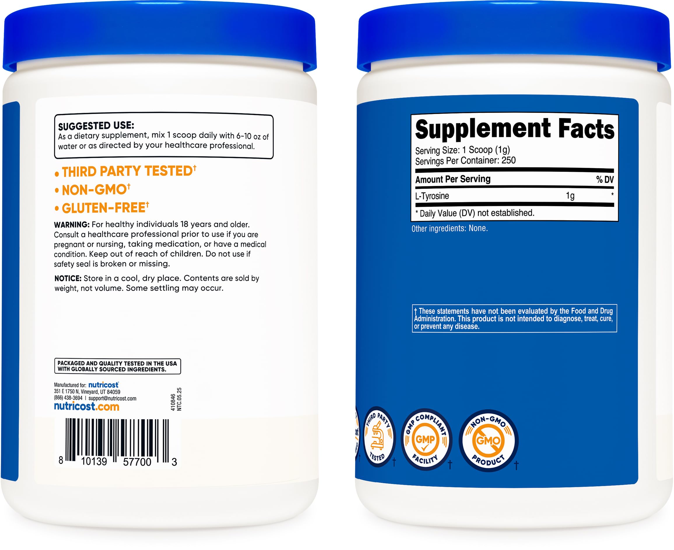Daily wellness with L-Tyrosine powder