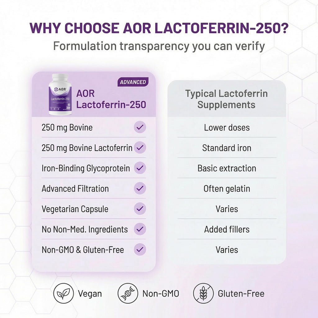 Daily wellness with Lactoferrin capsules