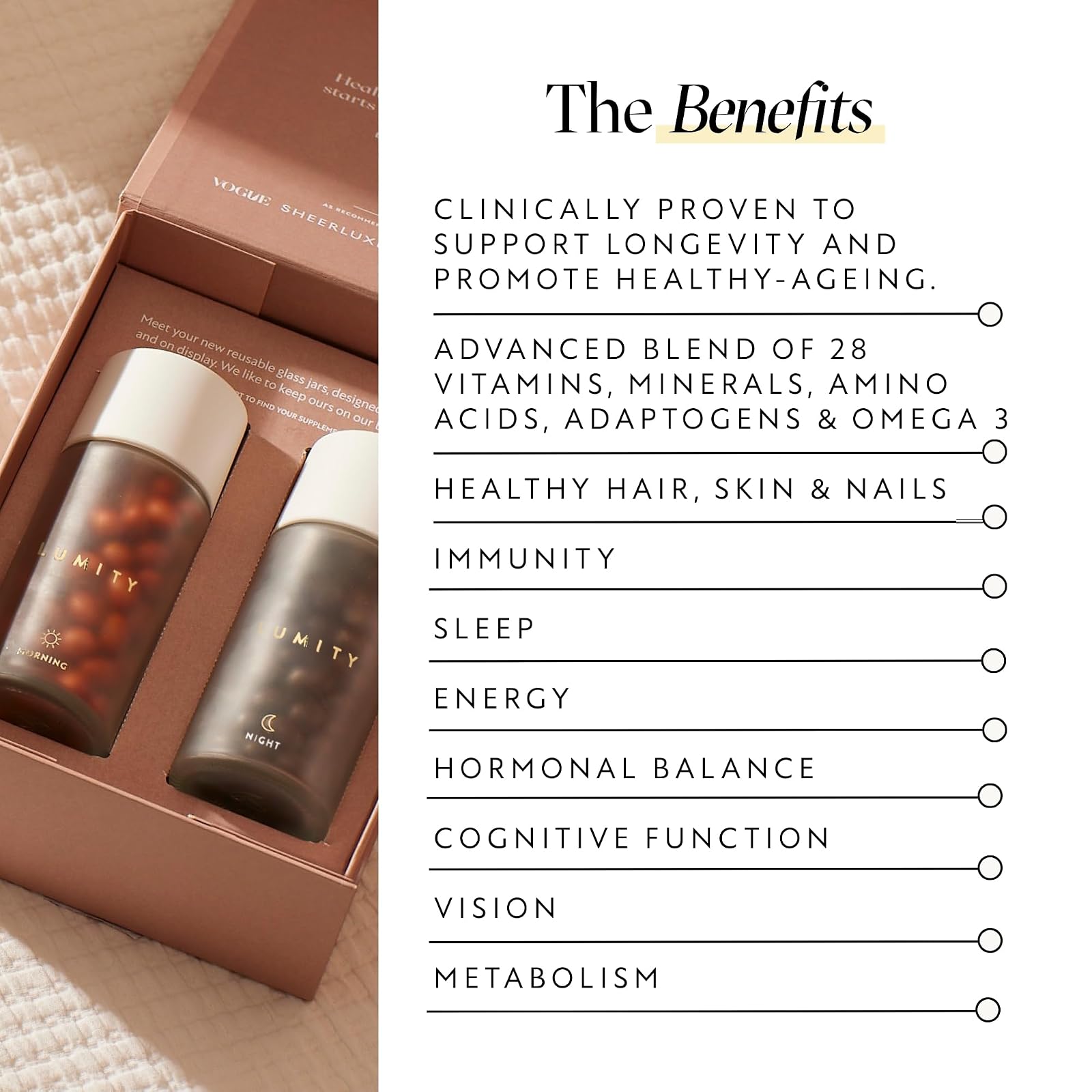 Daily wellness with Lumity vitamins