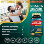 Daily wellness with mushroom capsules