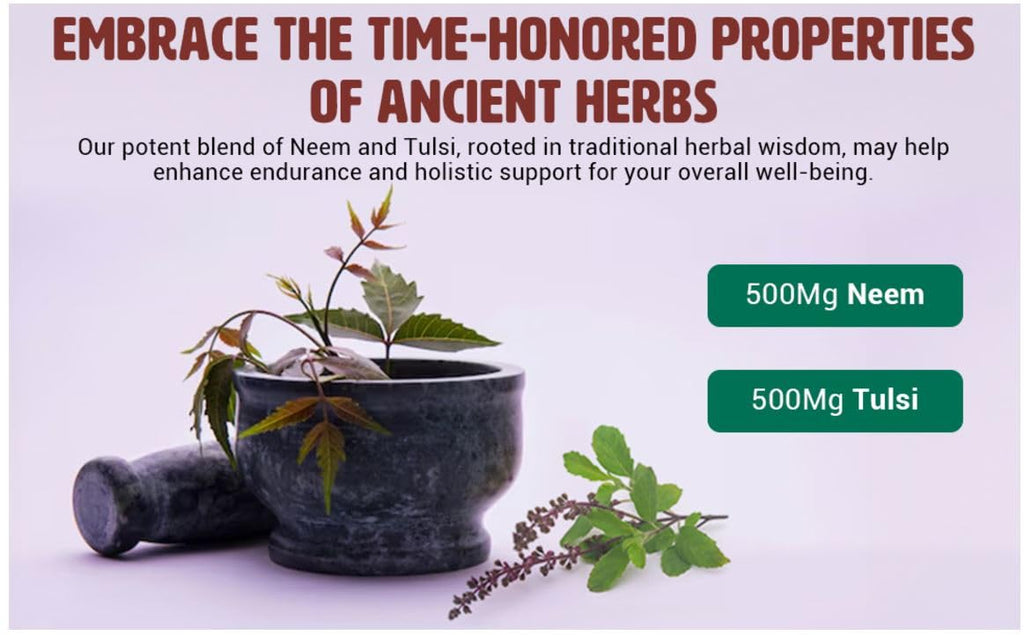 Daily wellness with neem supplements