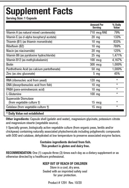 daily wellness with Neuro RNA vitamin supplements