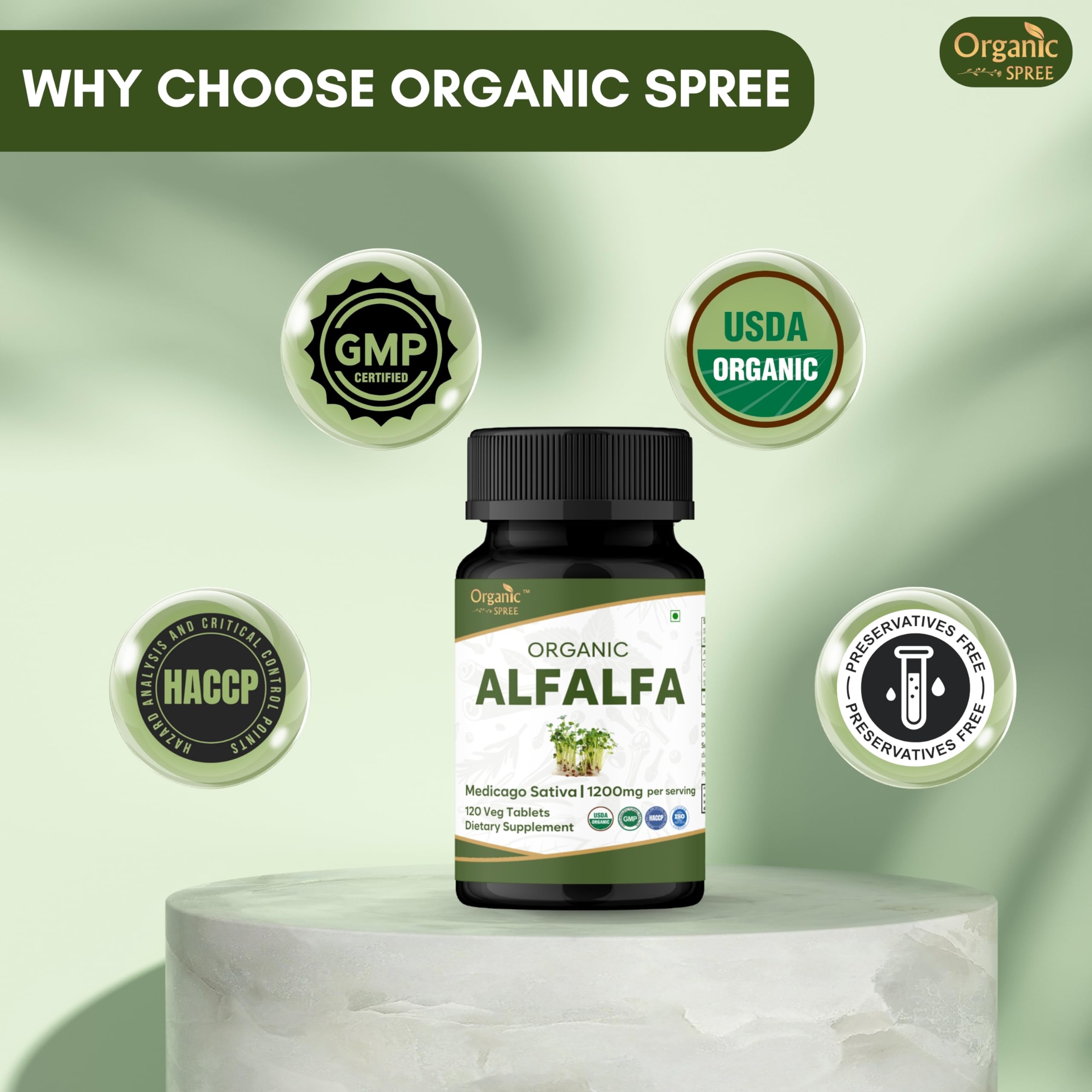 daily wellness with organic alfalfa