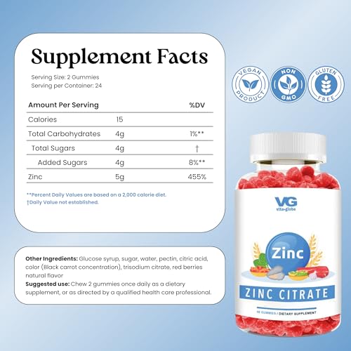 daily zinc citrate for kids