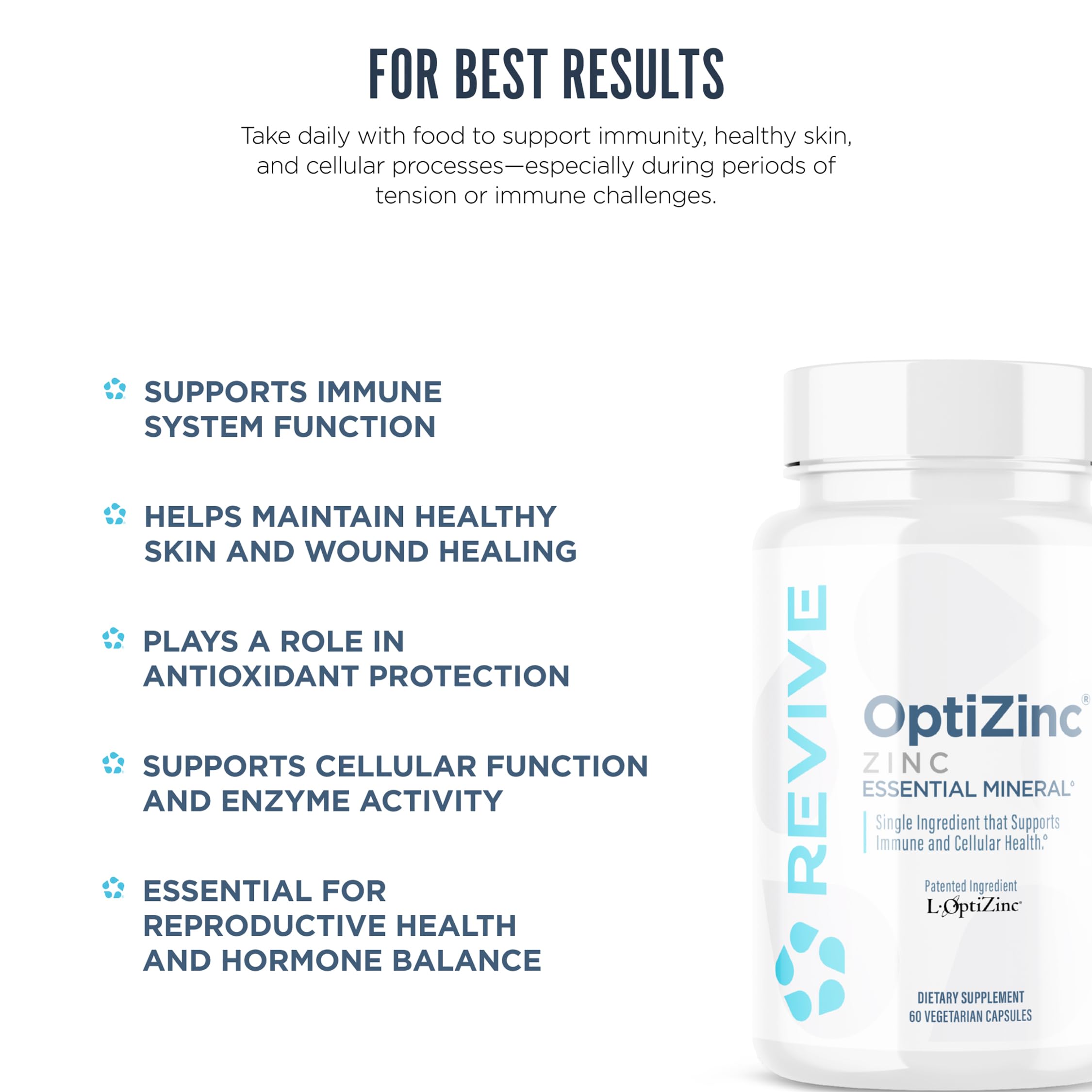 Daily zinc for overall wellness