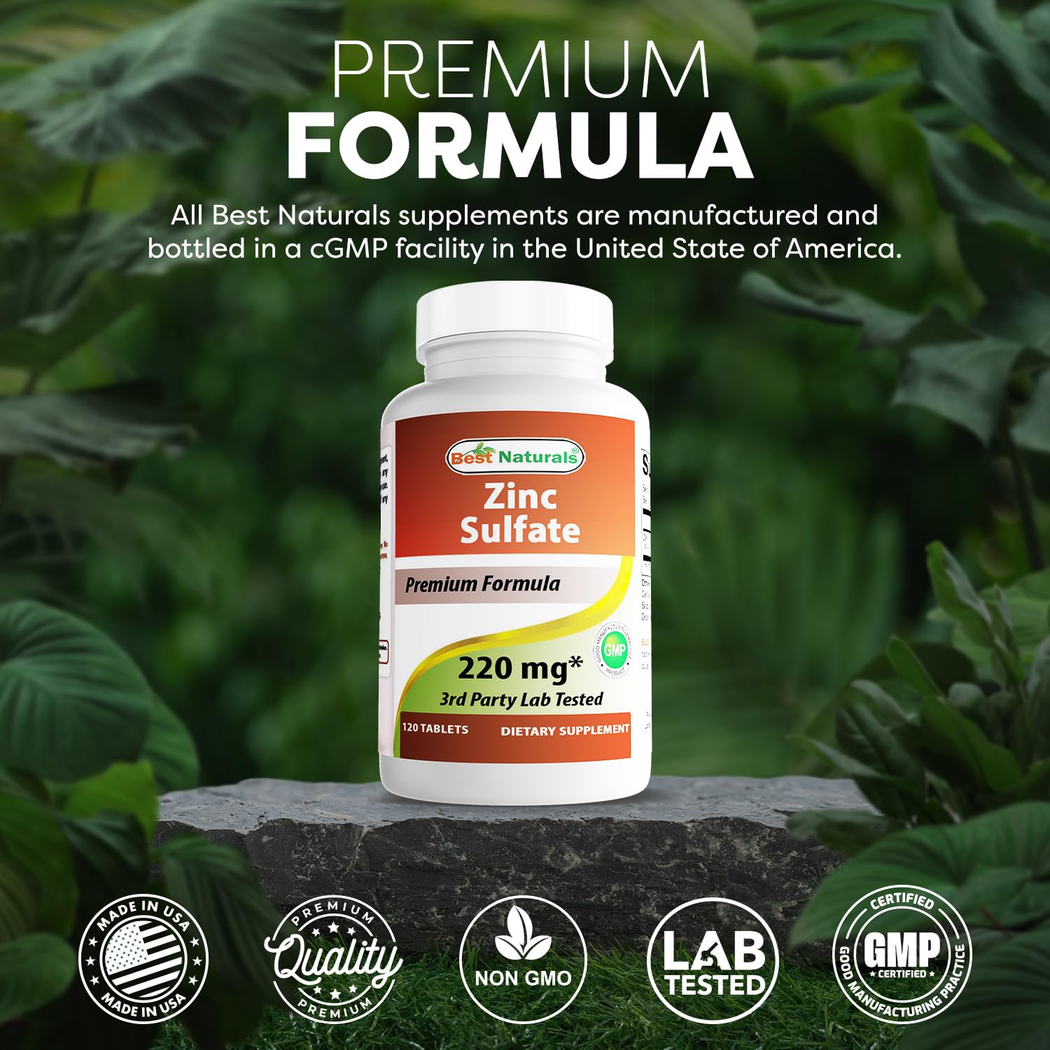 Daily zinc tablets for wellness