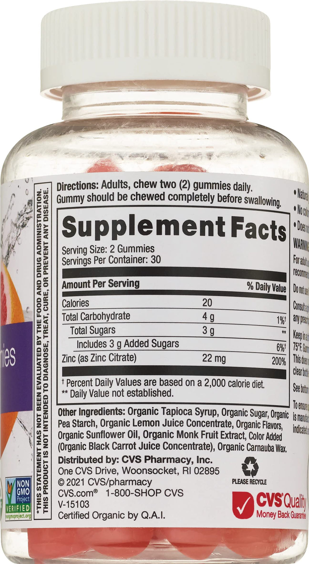 daily zinc vitamins for adults