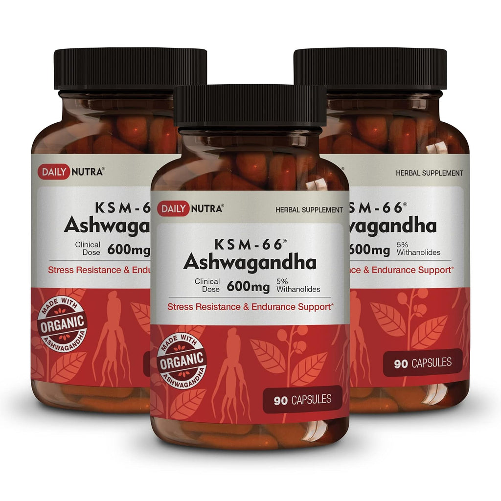 DailyNutra ashwagandha capsules for stress relief