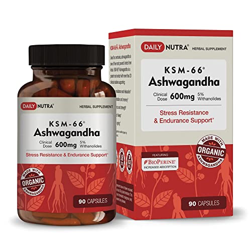 DailyNutra ashwagandha capsules for stress relief
