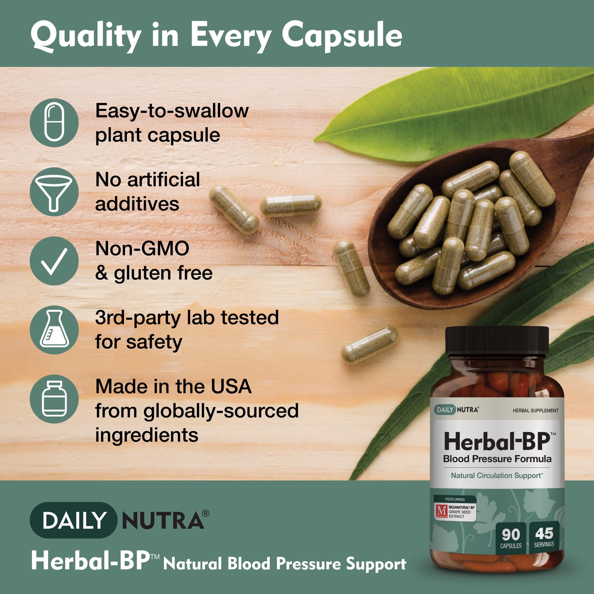 DailyNutra Herbal-BP with natural ingredients