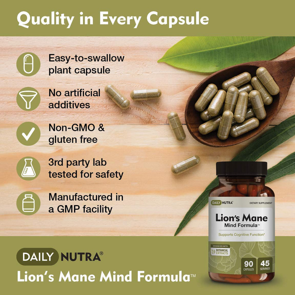 DailyNutra herbal supplement for mental clarity